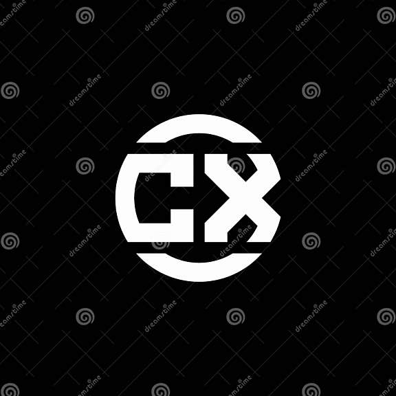 CX Logo Monogram Isolated on Circle Element Design Template Stock ...