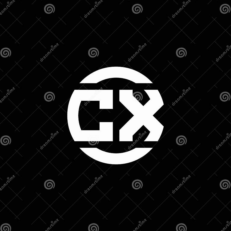 CX Logo Monogram Isolated on Circle Element Design Template Stock ...
