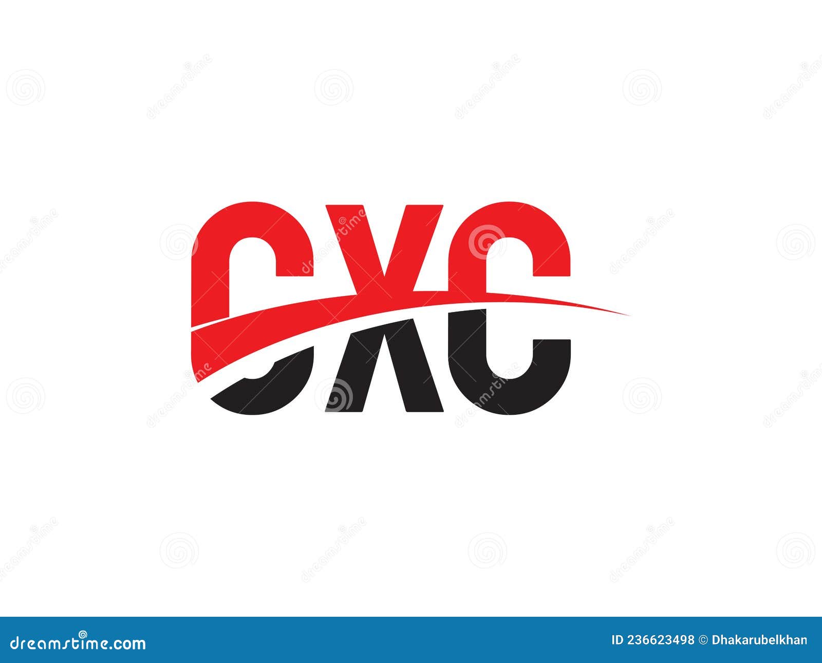 CXC Letter Initial Logo Design Vector Illustration | CartoonDealer.com ...