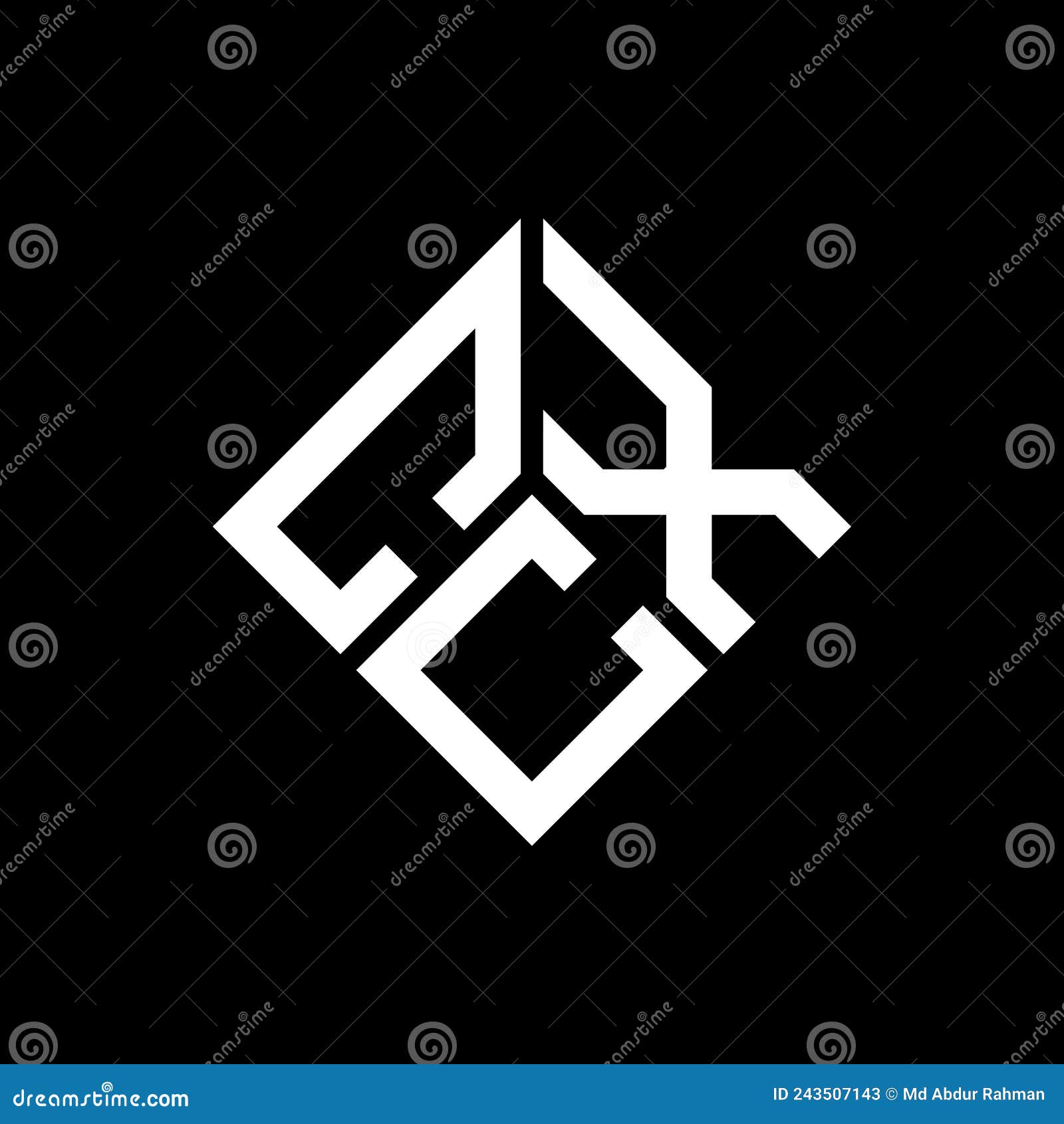 CXC Letter Logo Design on Black Background. CXC Creative Initials ...