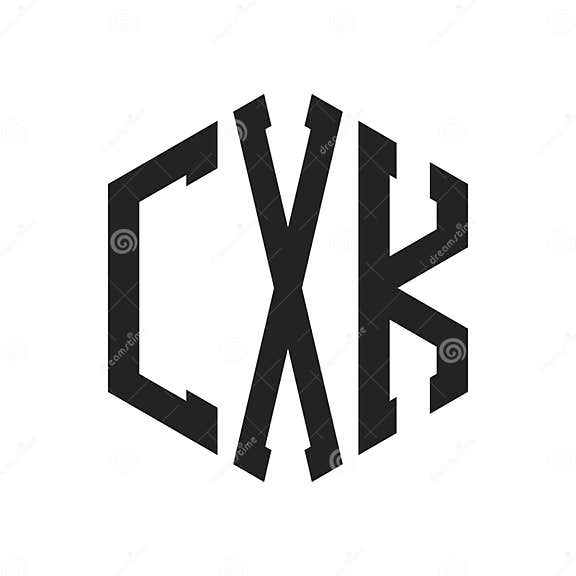 CXK Logo Design. Initial Letter CXK Monogram Logo Using Hexagon Shape ...