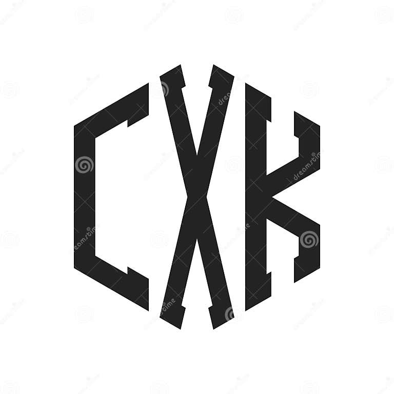 CXK Logo Design. Initial Letter CXK Monogram Logo Using Hexagon Shape ...