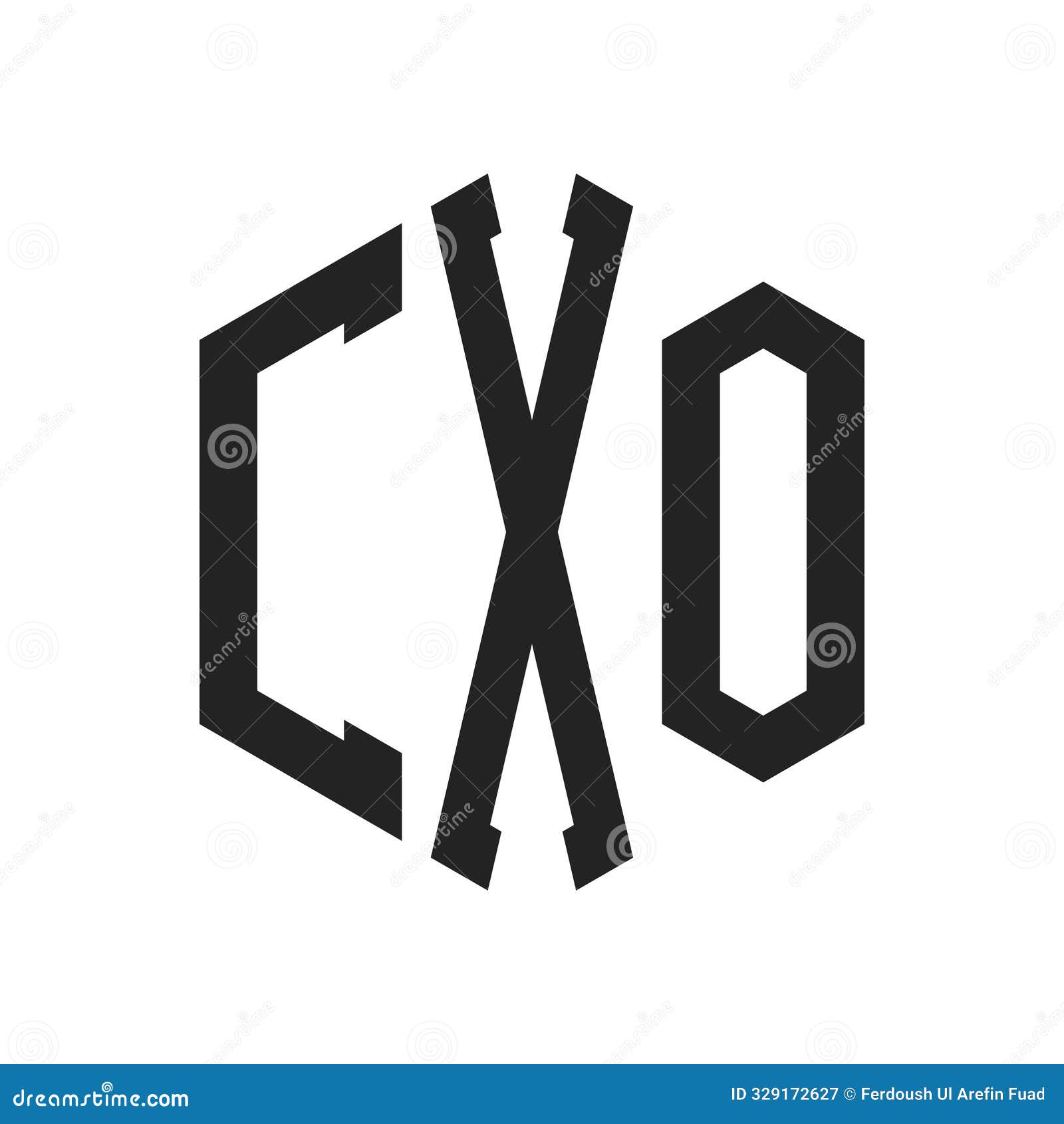 CXO Logo Design. Initial Letter CXO Monogram Logo Using Hexagon Shape ...