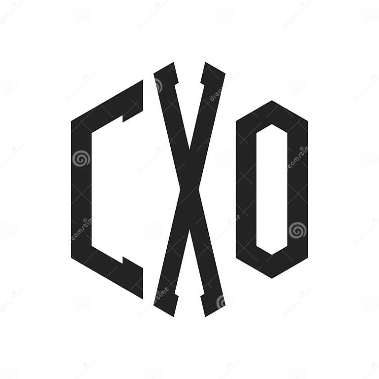 CXO Logo Design. Initial Letter CXO Monogram Logo Using Hexagon Shape ...