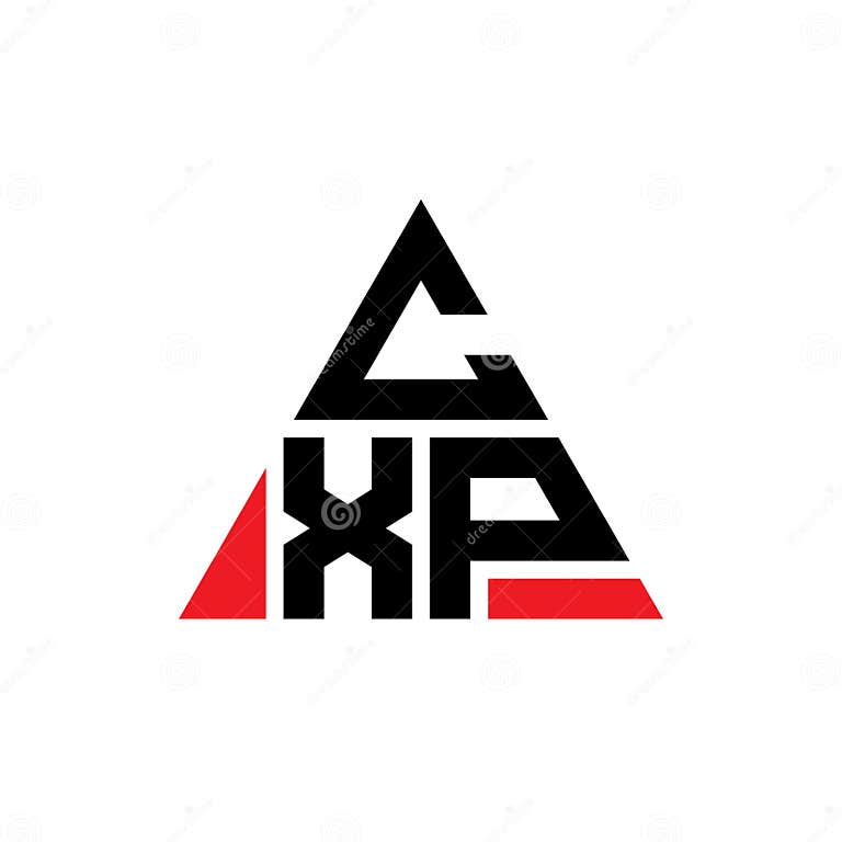 CXP Triangle Letter Logo Design with Triangle Shape. CXP Triangle Logo ...
