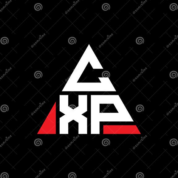CXP Triangle Letter Logo Design with Triangle Shape. CXP Triangle Logo ...