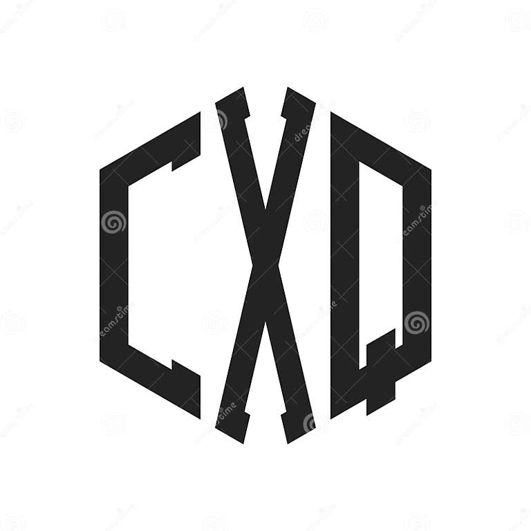 CXQ Logo Design. Initial Letter CXQ Monogram Logo Using Hexagon Shape ...
