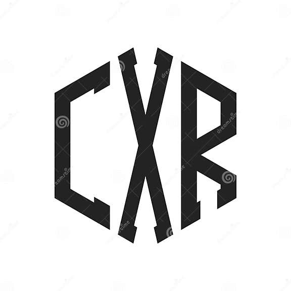 CXR Logo Design. Initial Letter CXR Monogram Logo Using Hexagon Shape ...
