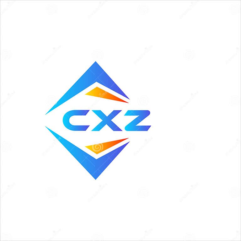 CXZ Abstract Technology Logo Design on White Background. CXZ Creative ...