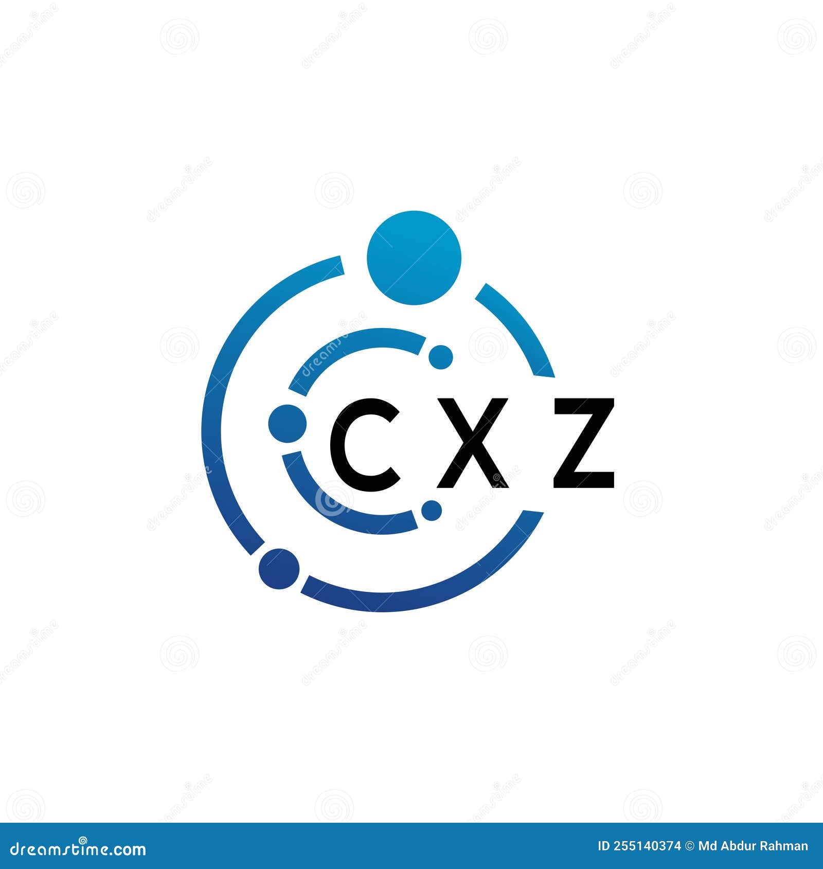 CXZ Letter Logo Design on White Background. CXZ Creative Initials ...