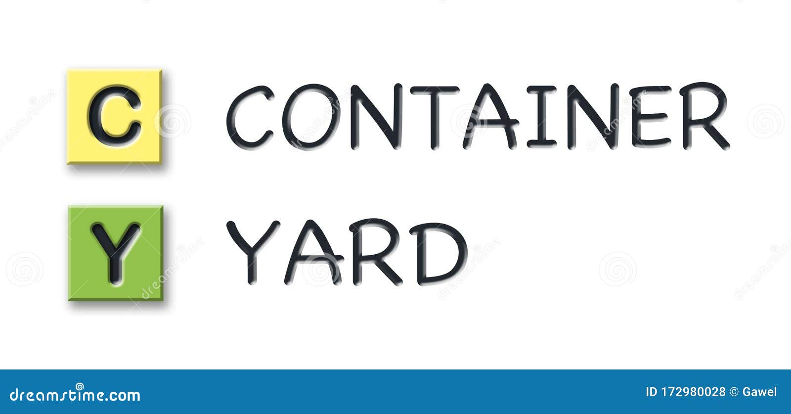 CY Initials in Colored 3d Cubes with Meaning Stock Illustration ...