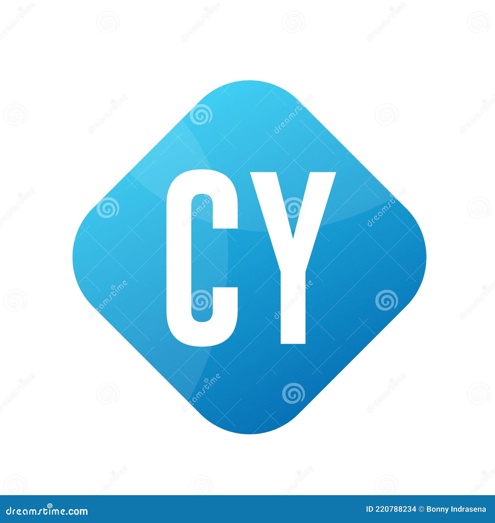 CY Letter Logo Design with Simple Style Stock Illustration ...