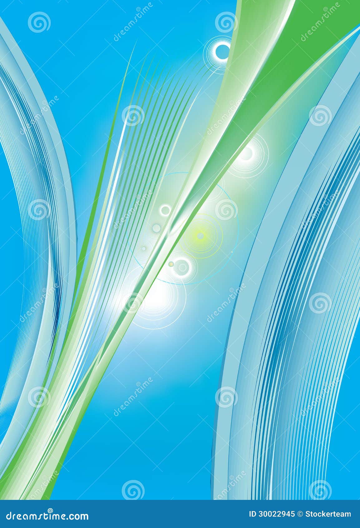 Blue Abstract Design Clip Art Stock Illustration - Illustration of ...