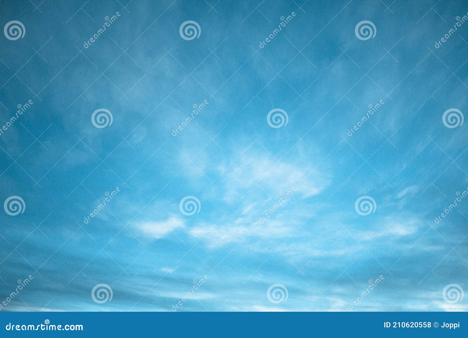Cyan and Blue Cloudy Sky. Beautiful Natural Sky Background Stock Photo ...