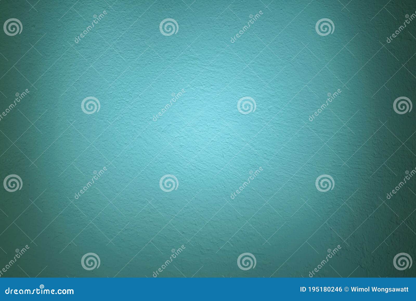 Cyan Blue Texture Of Cement Wall Has A Light In Center For Background ...