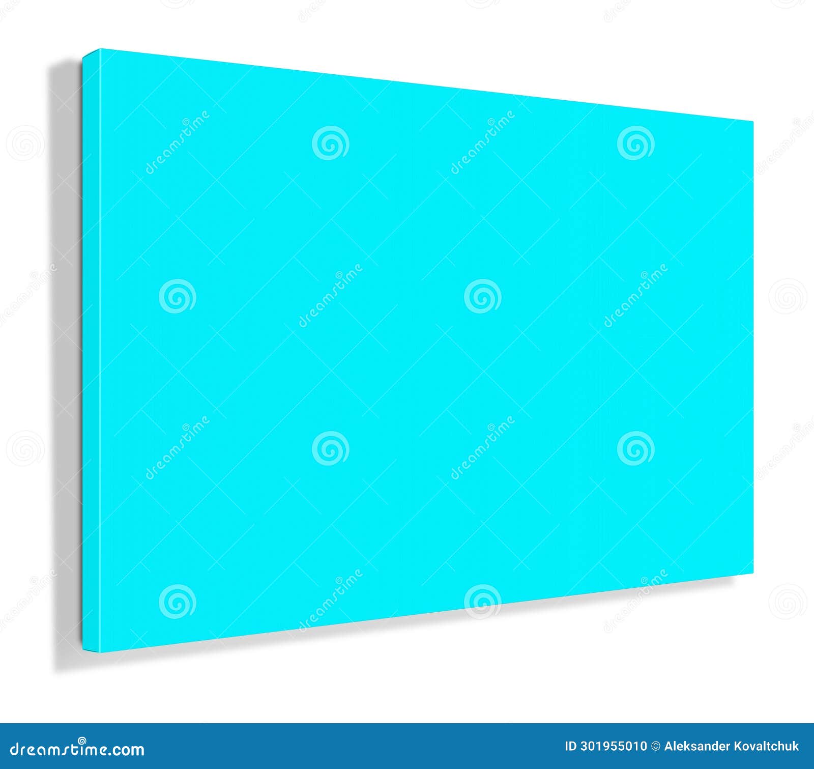 Cyan Canvas Wraps Template for Presentation Layouts and Design. 3D ...