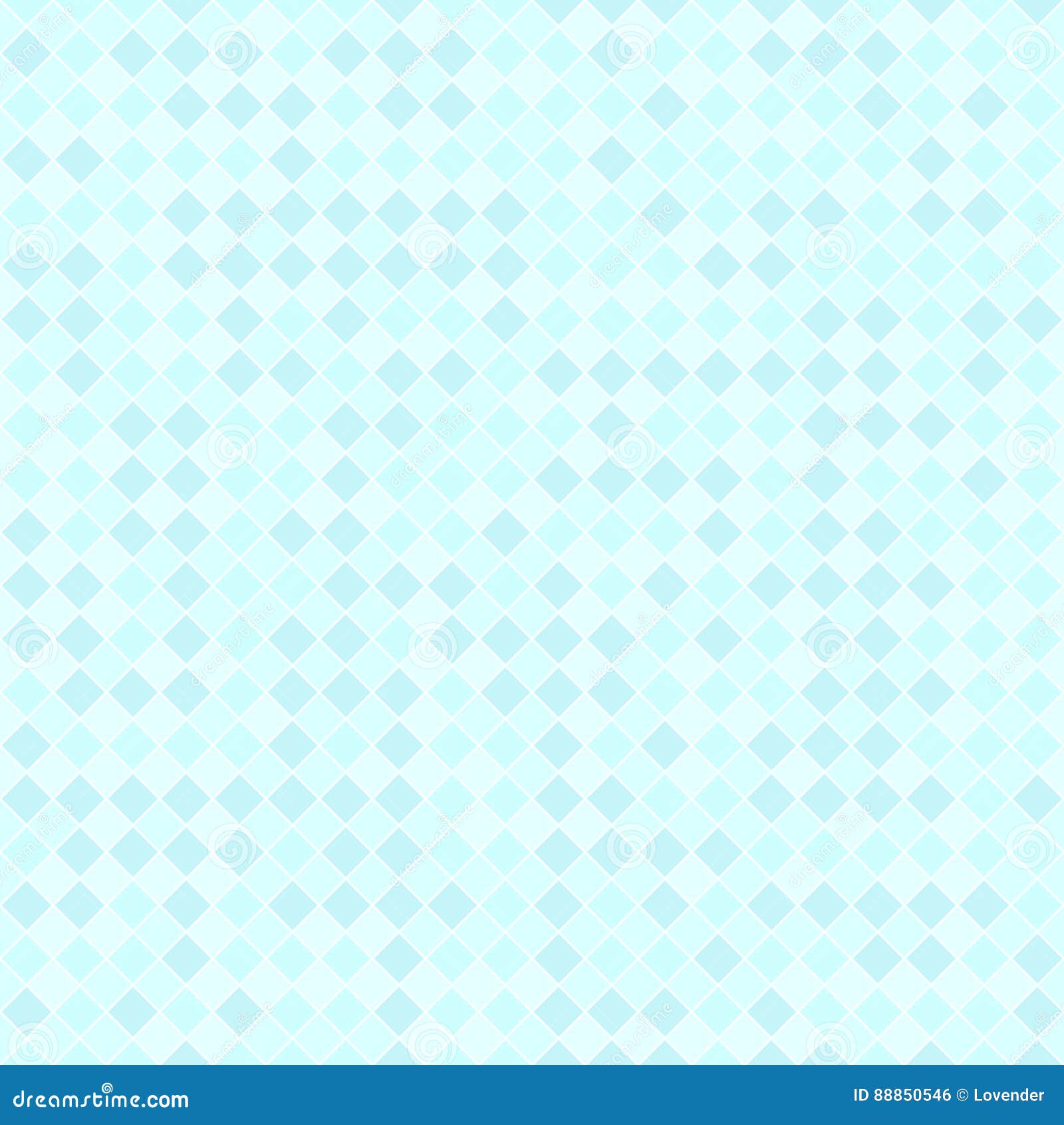 Cyan Checkered Diamond Pattern. Seamless Vector Background Stock Vector ...