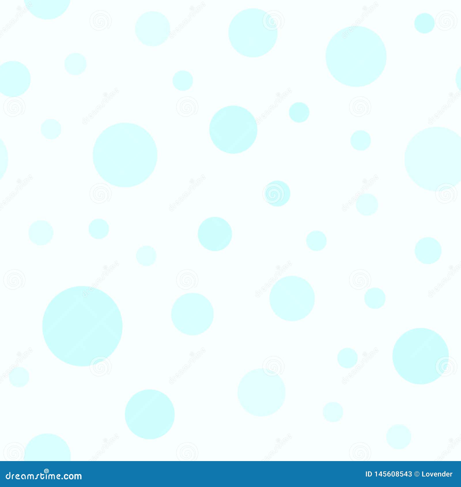 Cyan Circle Pattern. Seamless Vector Stock Vector - Illustration of ...