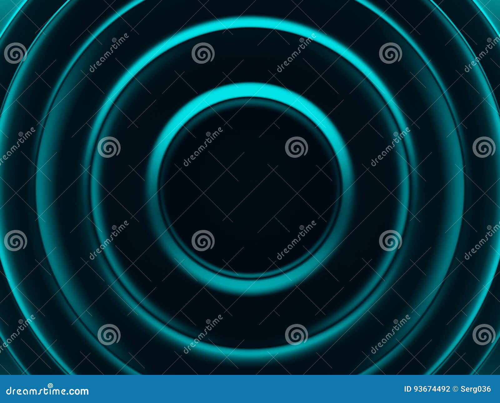 Cyan Circles Geometric Background Texture Stock Illustration ...