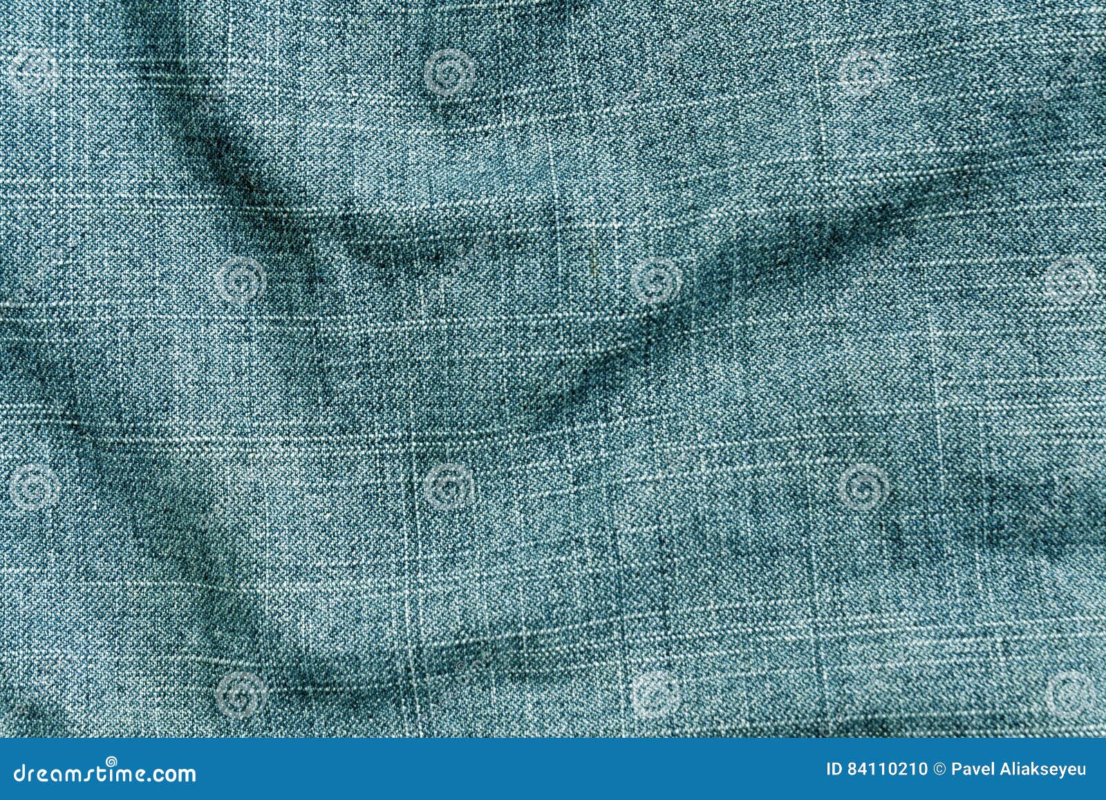 Cyan Color Denim Textile Cloth Surface. Stock Photo - Image of material ...