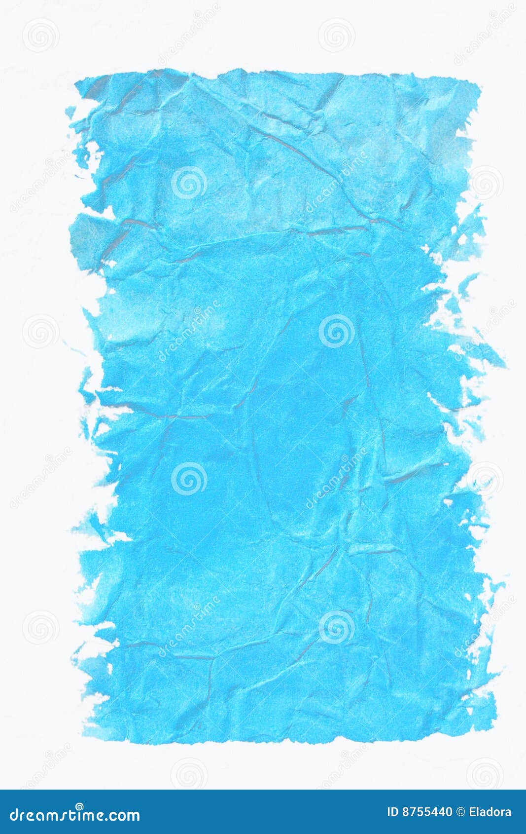 Cyan Color Framed Painted Crushed Paper Stock Photo - Image of crushed ...