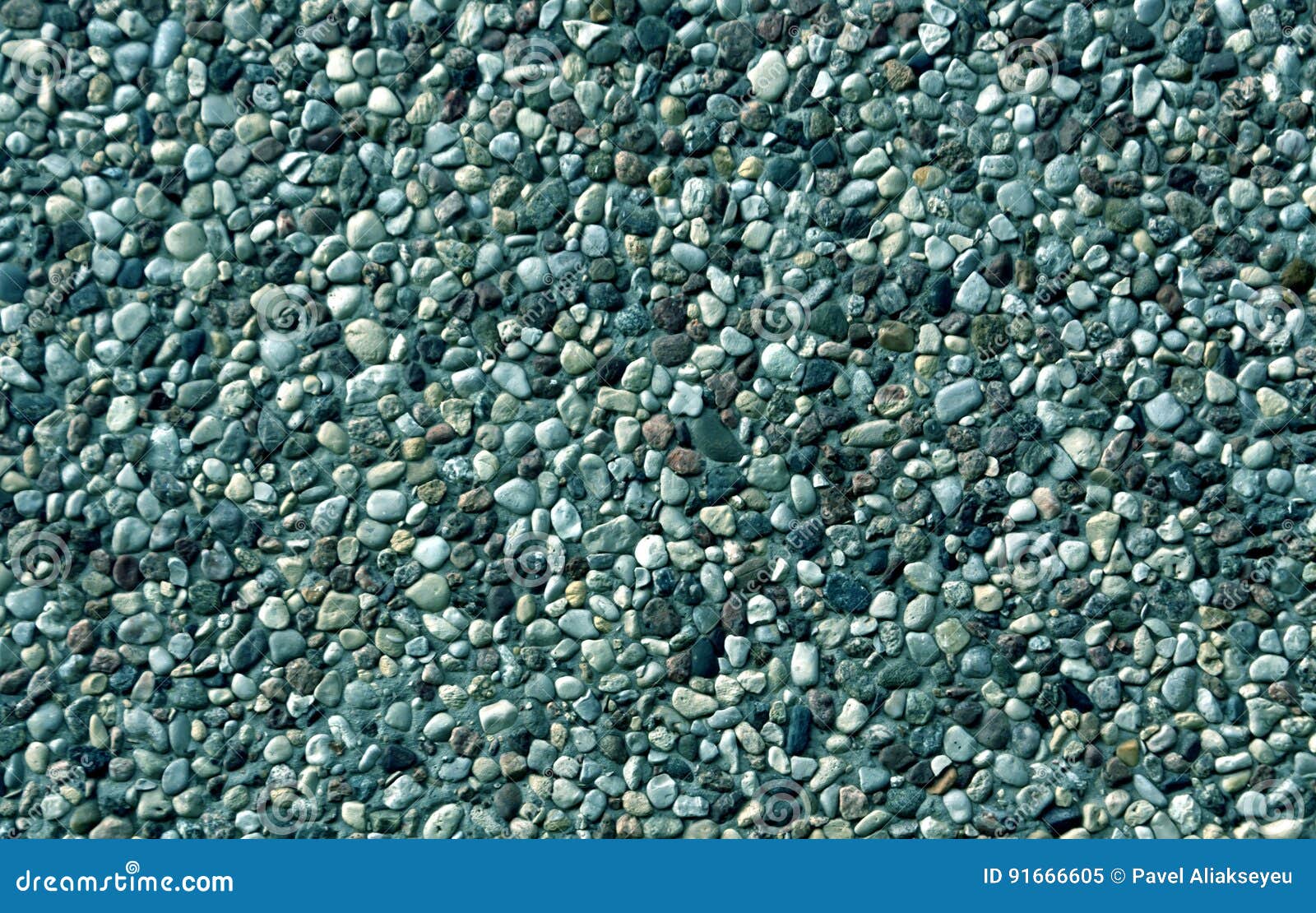 Cyan Color Small Stones Pattern. Stock Image - Image of natural, detail ...
