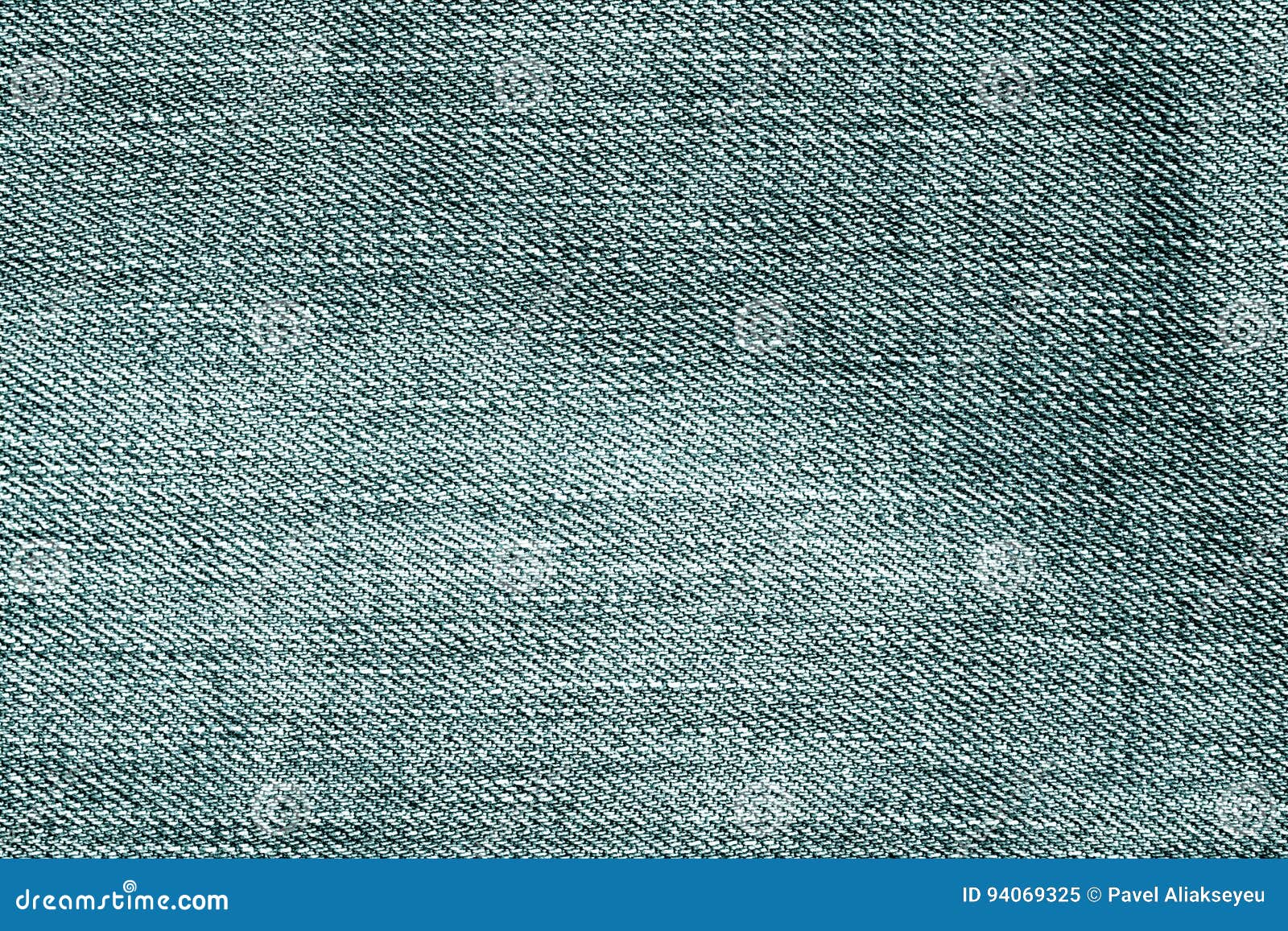 Cyan Color Weathered Jeans Pattern. Stock Image - Image of closeup ...