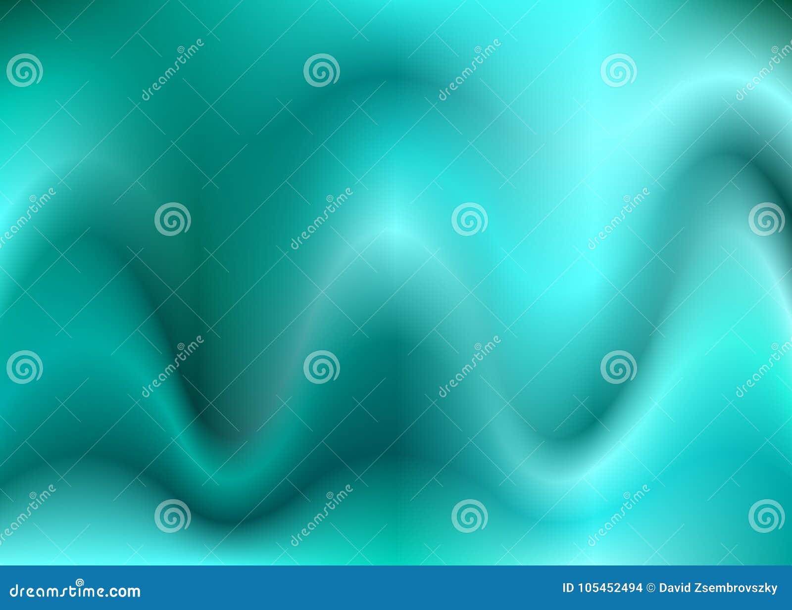 Cyan Abstract Wave Background Stock Vector - Illustration of cyan ...