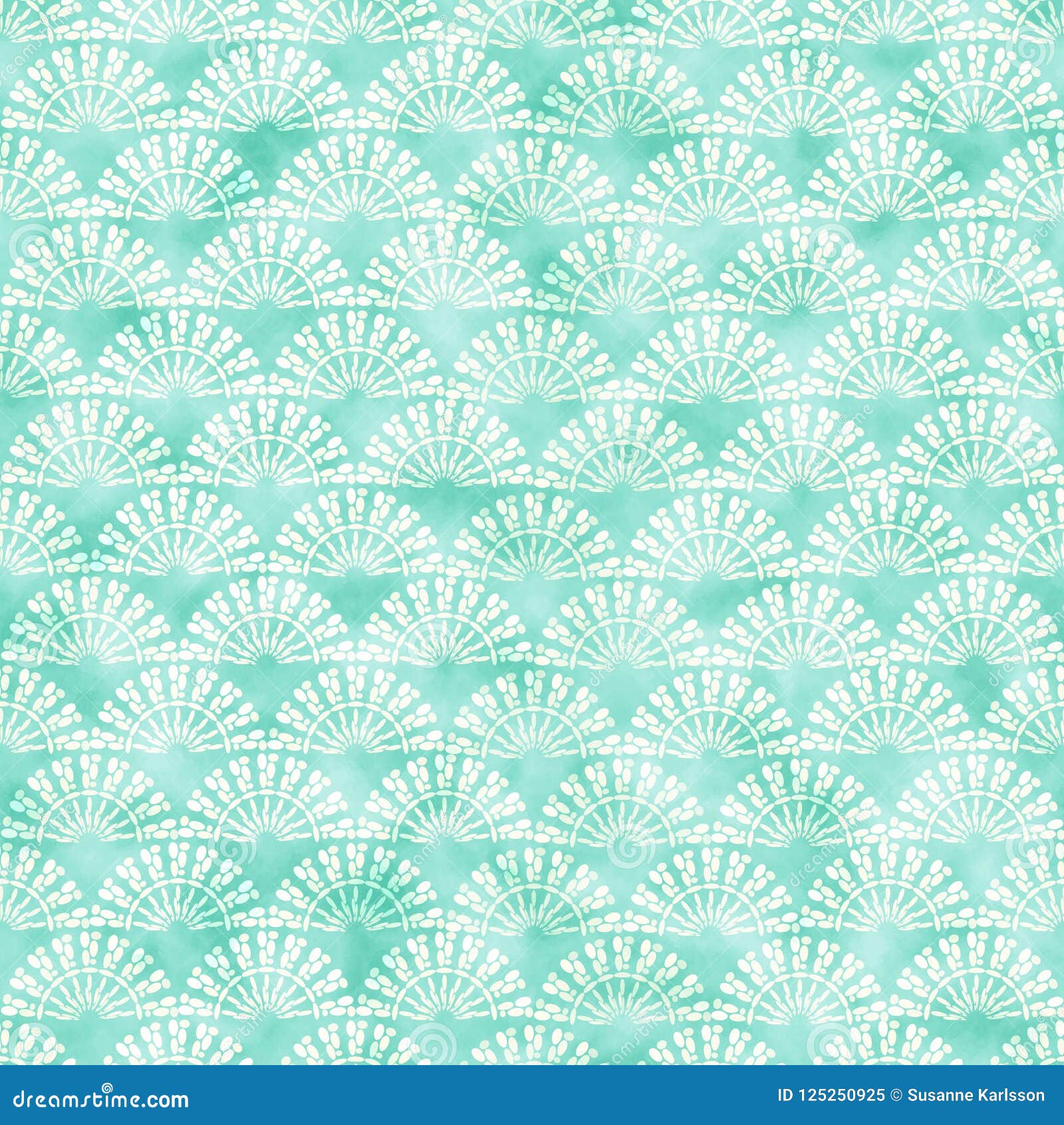 Cyan Decorative Watercolored Background Pattern Stock Illustration ...