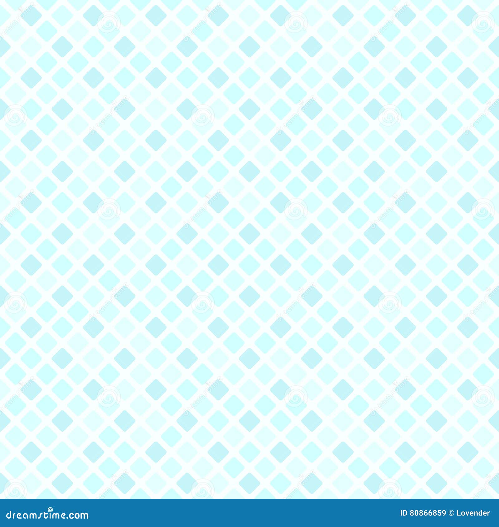 Cyan Diamond Pattern. Seamless Vector Stock Vector - Illustration of ...