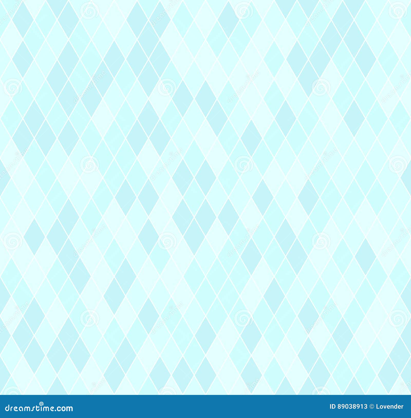 Cyan Diamond Pattern. Seamless Vector Stock Vector - Illustration of ...