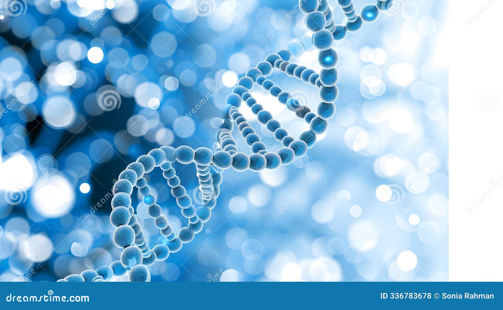 A cyan DNA genome poster stock illustration. Illustration of copy ...