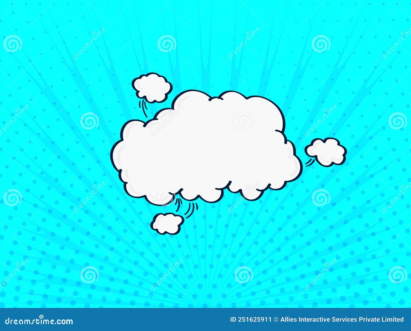 Empty Clouds Of Dialogues Vector Illustration | CartoonDealer.com ...