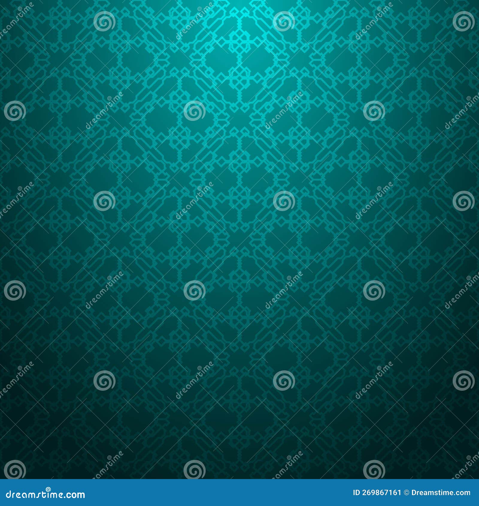 Cyan geometric pattern stock illustration. Illustration of style ...