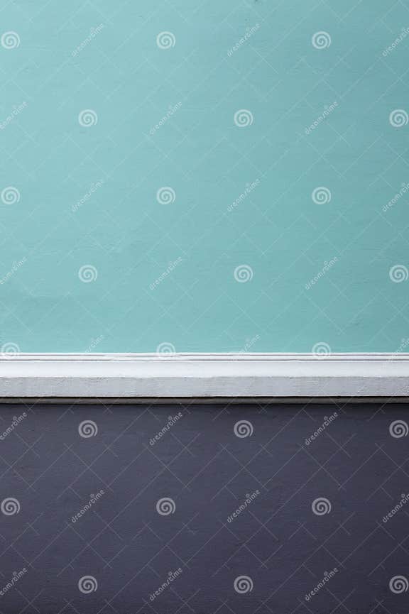 Cyan and grey wall facade stock photo. Image of building - 95268324