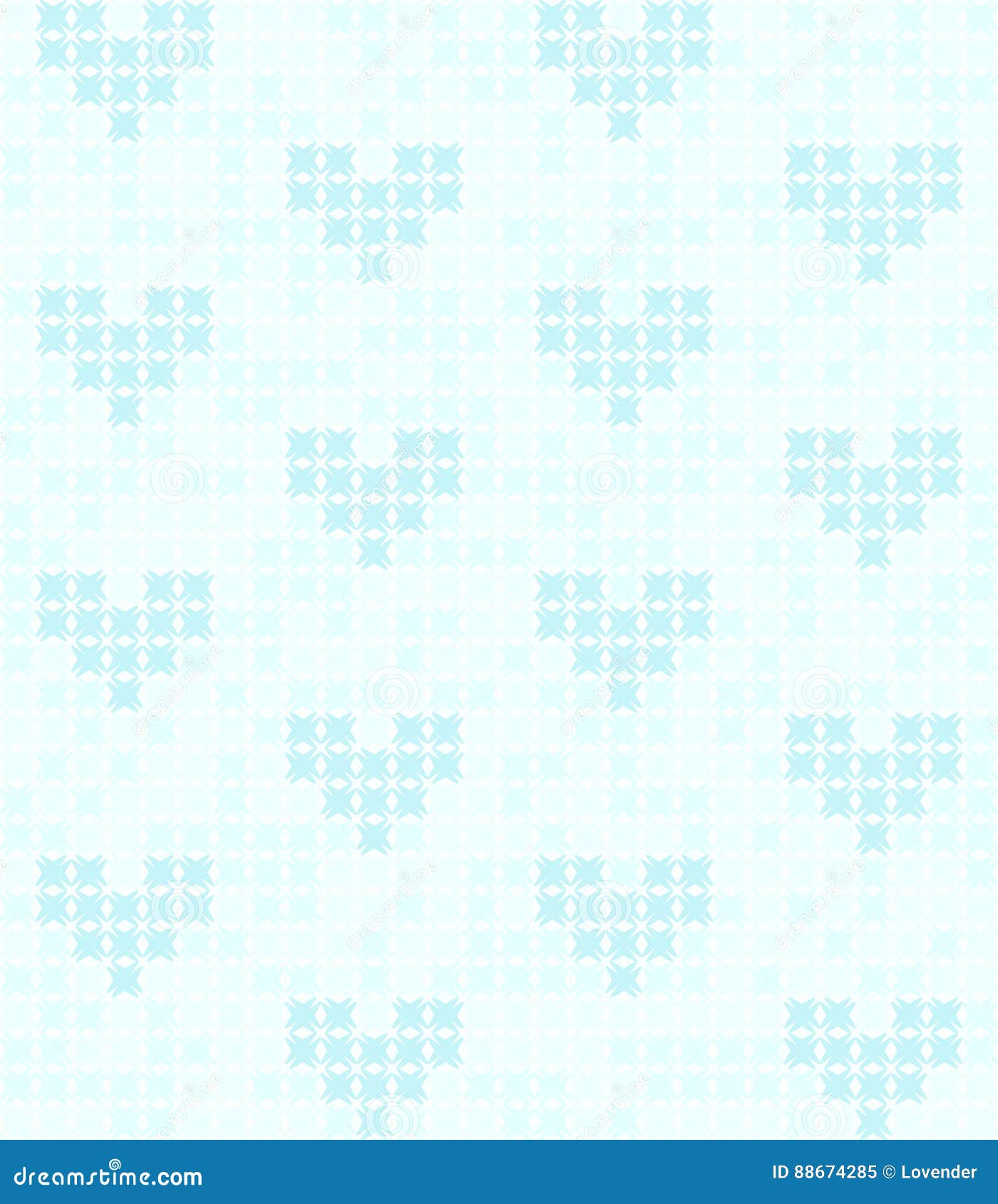 Cyan Heart Pattern. Seamless Vector Stock Vector - Illustration of cute ...