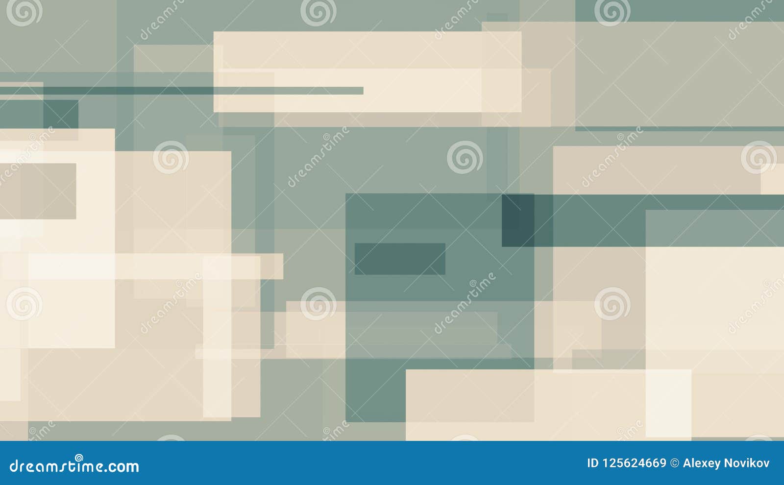 Cyan and Light Brown Rectangles, Abstract Background Illustration Stock ...