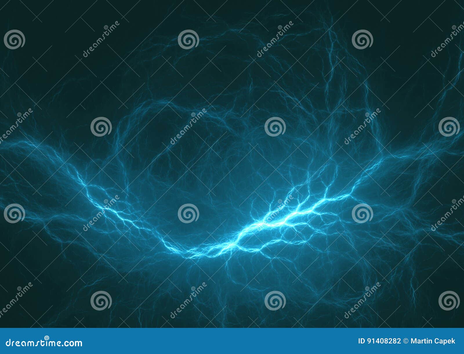 Cyan lightning stock illustration. Illustration of electric - 91408282