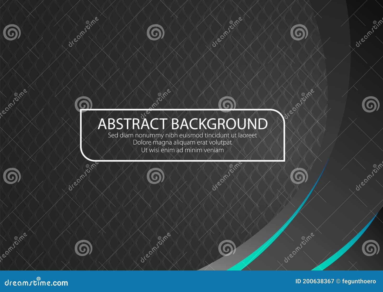 Cyan Line Curve Shape Side Background, Wallpaper. Abstract Modern ...