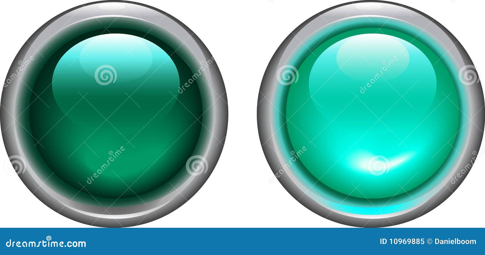 Cyan on and Off Buttons - Vector Stock Vector - Illustration of ...