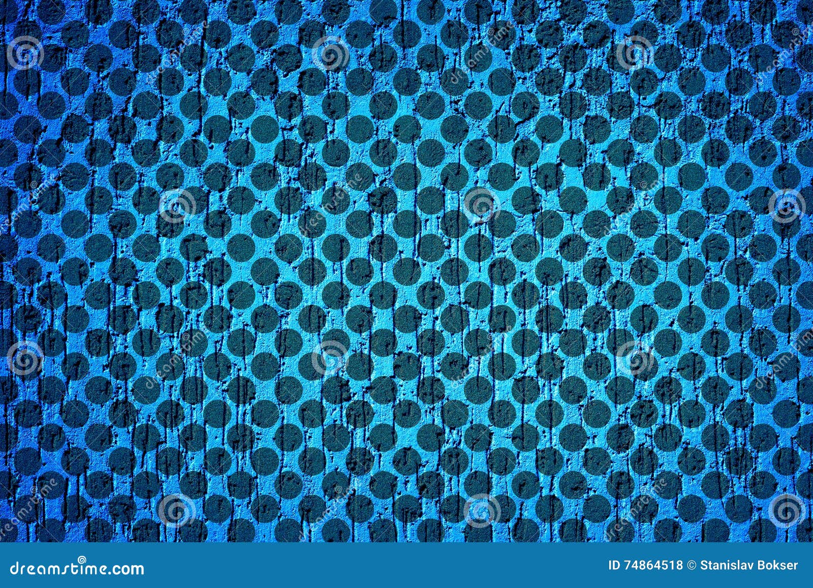 Cyan Plaster Wall in Form of Raindrops Vignetting Texture Stock ...