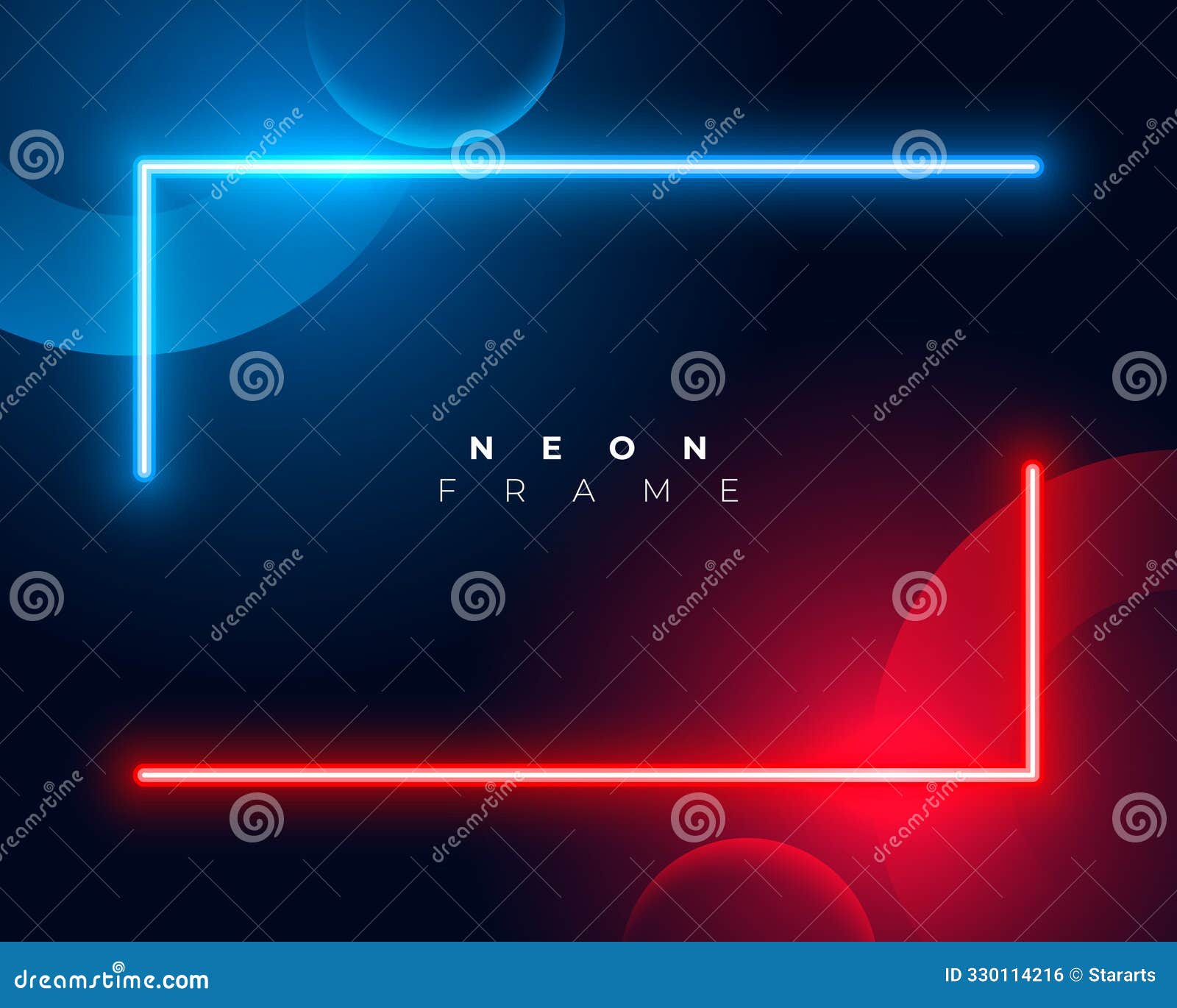 Cyan and Red Color Laser Beam Lines with Text Space Stock Illustration ...