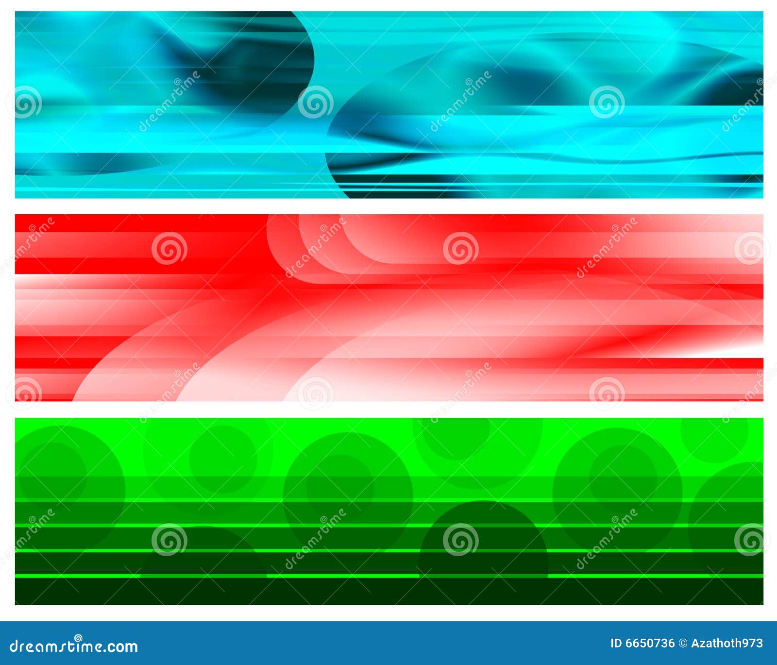 Cyan Red White Green Banners Stock Illustration - Illustration of ...