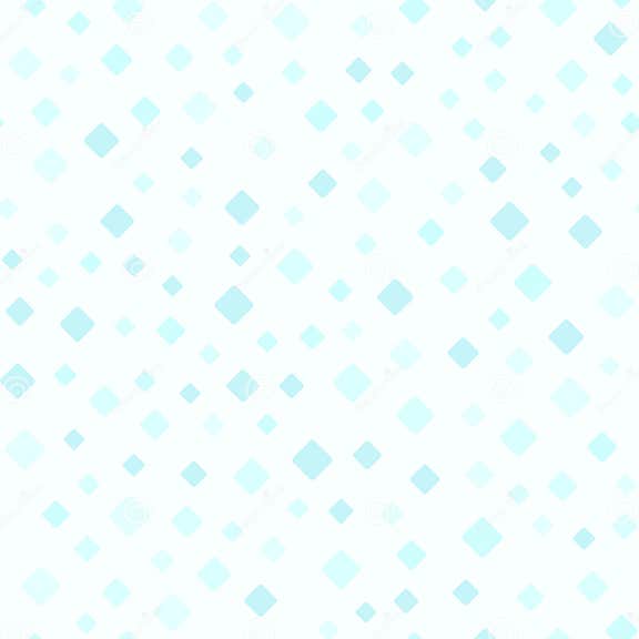 Cyan Rounded Diamond Pattern. Seamless Vector Background Stock Vector ...