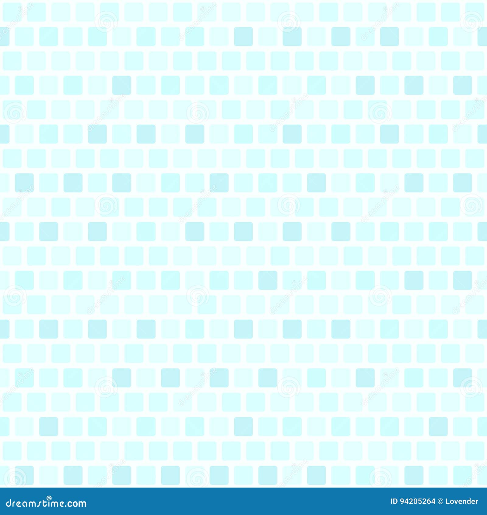Cyan Rounded Square Pattern. Seamless Vector Background Stock Vector ...