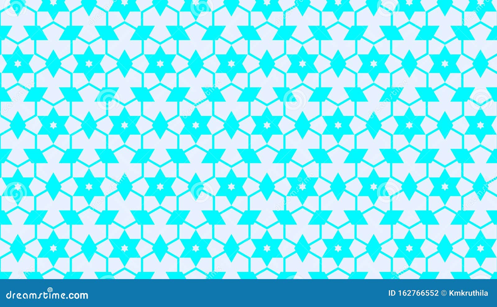 Cyan Seamless Stars Pattern Vector Art Stock Vector - Illustration of ...