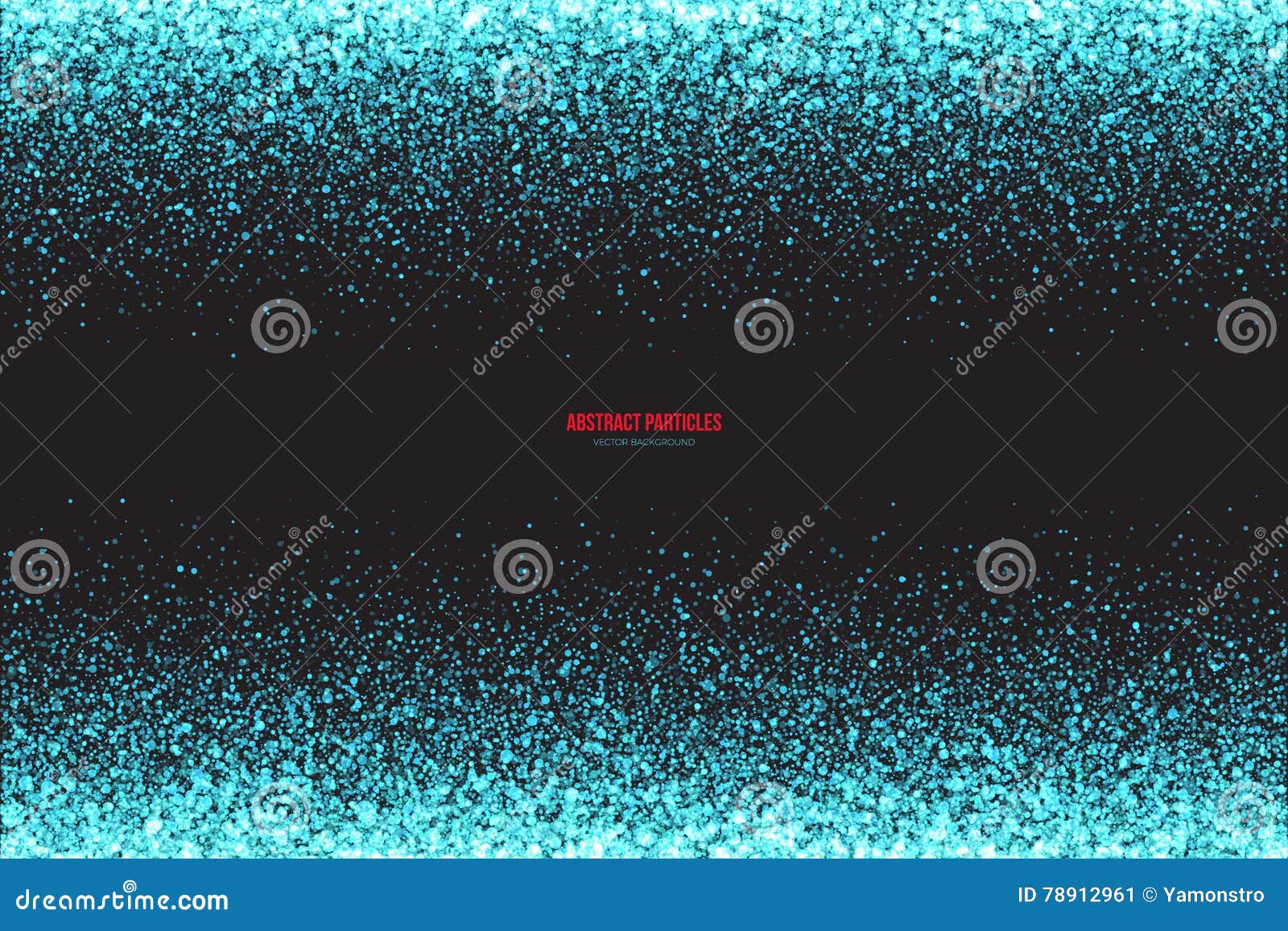 Cyan Shimmer Glowing Round Particles Vector Background | CartoonDealer ...