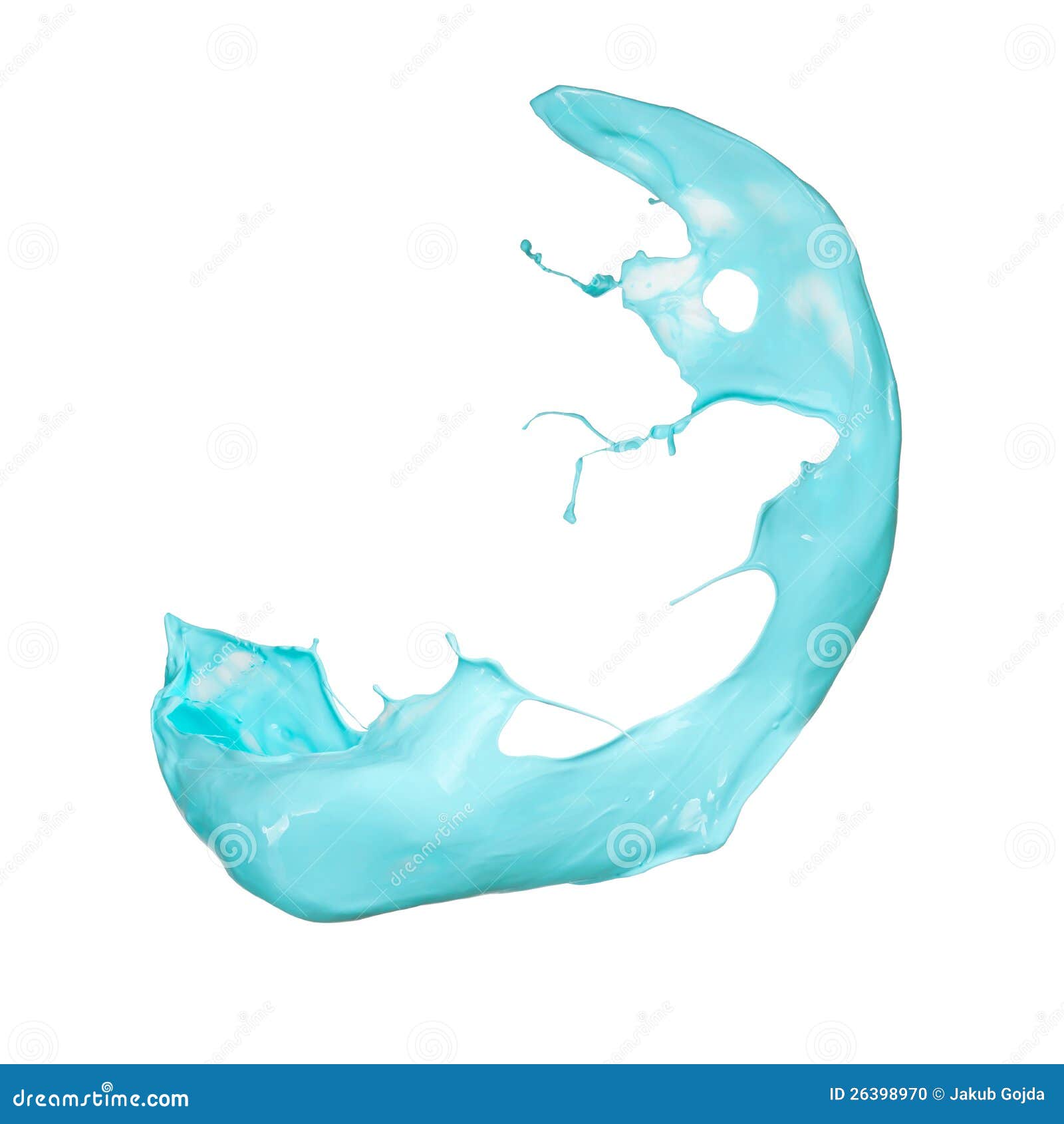 Cyan splash stock illustration. Illustration of abstract - 26398970