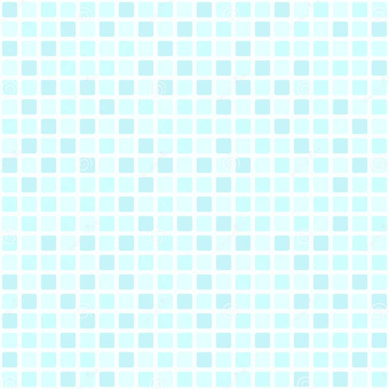 Cyan Square Pattern. Seamless Vector Stock Vector - Illustration of ...