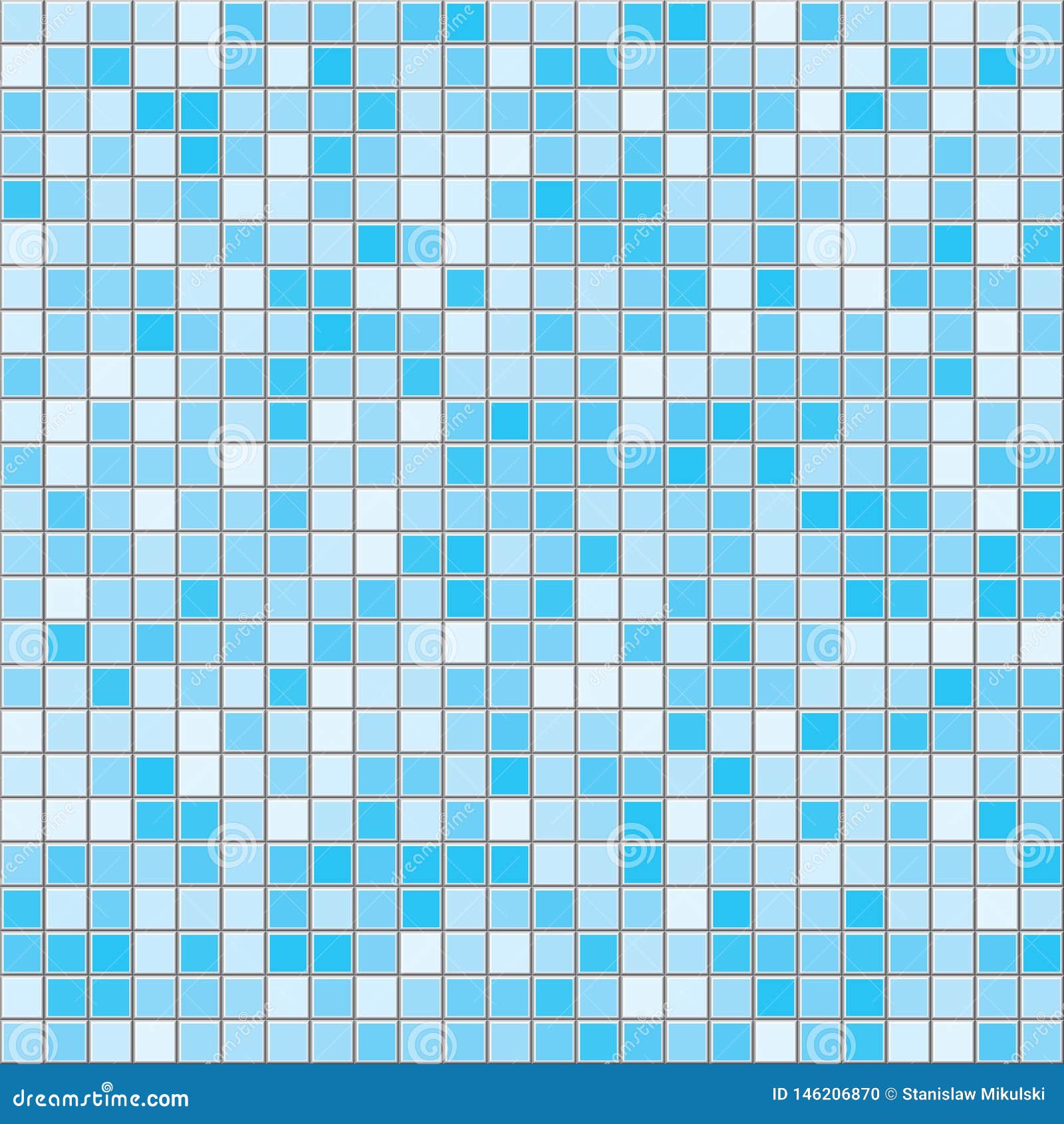 Cyan Square Tiles Seamless Vector Texture Stock Vector - Illustration ...